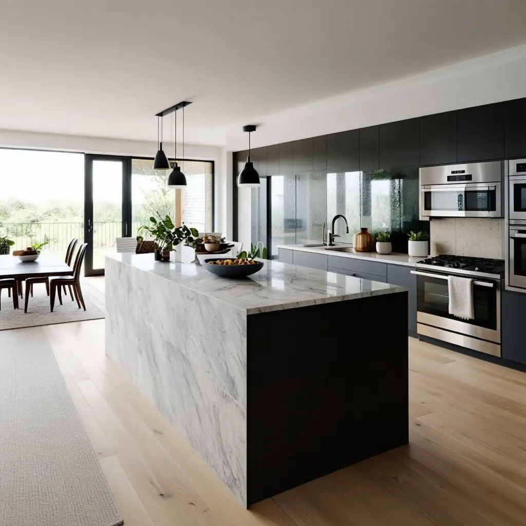 Cucina in muratura moderna: design e funzionalità • ProgettAZIONEDesign.com